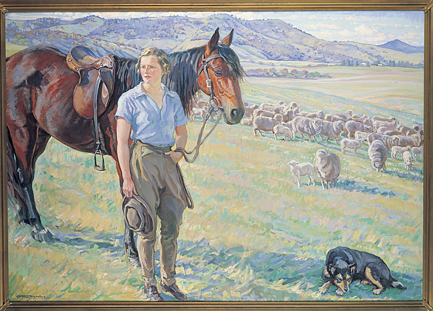 The Fair Musterer by Hilda Rix Nicholas (1935 ) – my daily art display
